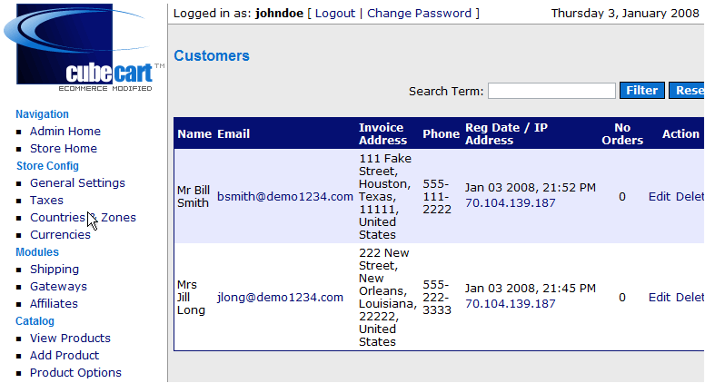 How to manage your customers in CubeCart - Kualo Limited