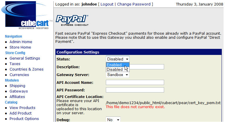How to add payment modules in CubeCart - Kualo Limited