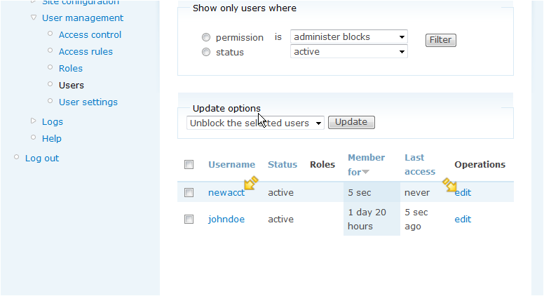 How to manage users in Drupal - Kualo Limited