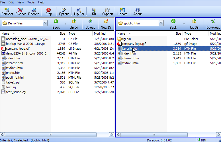 Uploading files using FTP Voyager - Kualo Limited