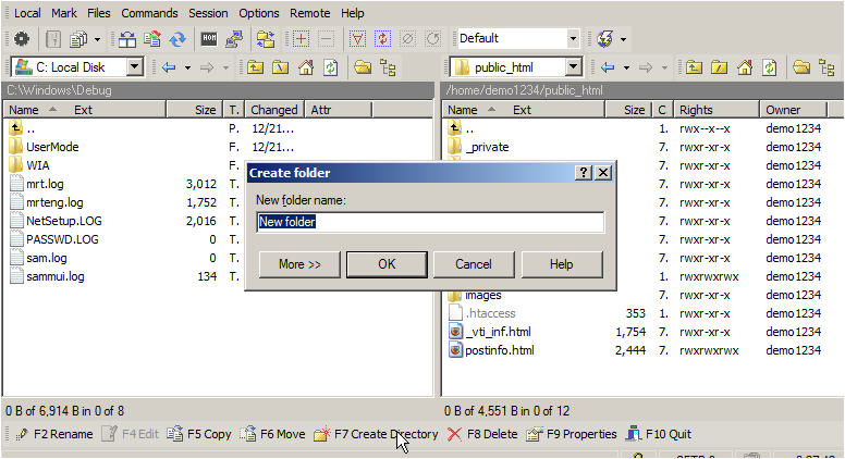 Managing Files Folders In Winscp Kualo Limited