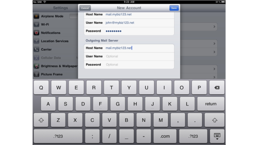 How to setup a POP email account on your iPad - Kualo Limited