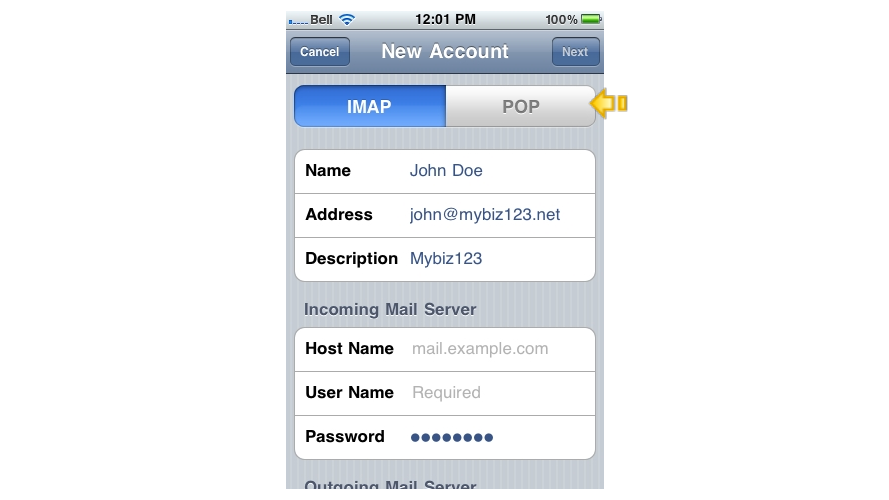 How to setup a POP email account on your iPhone - Kualo Limited