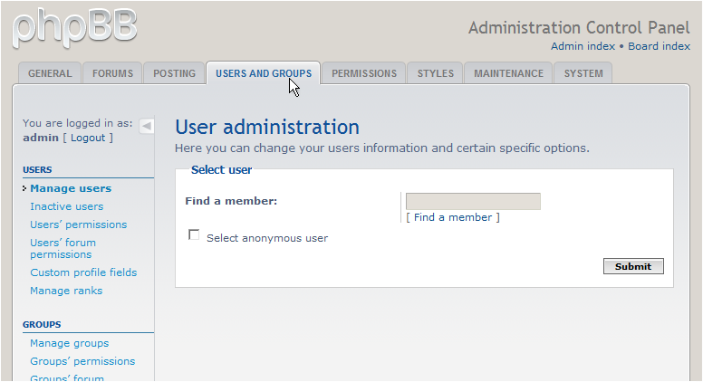 How to ban users in phpBB - Kualo Limited
