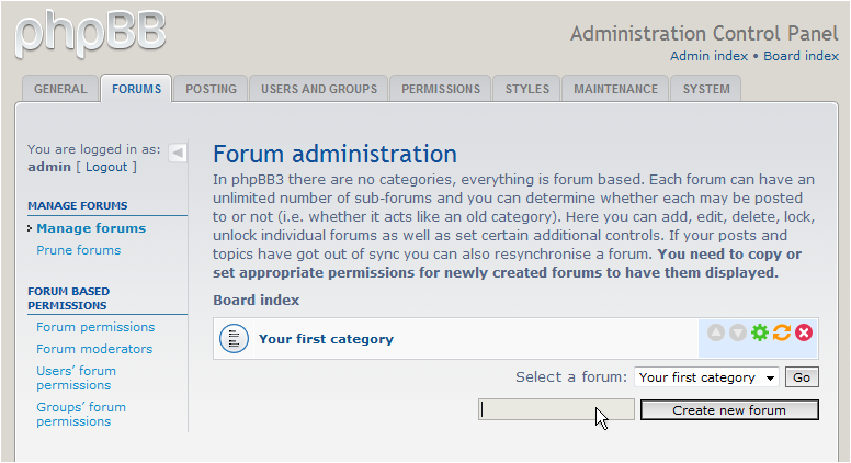 How to create a forum in phpBB - Kualo Limited