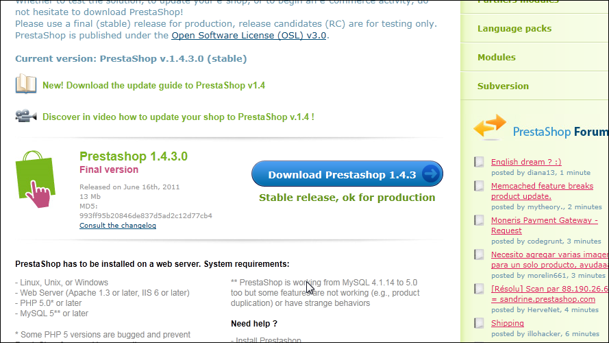How to download and install PrestaShop - Kualo Limited