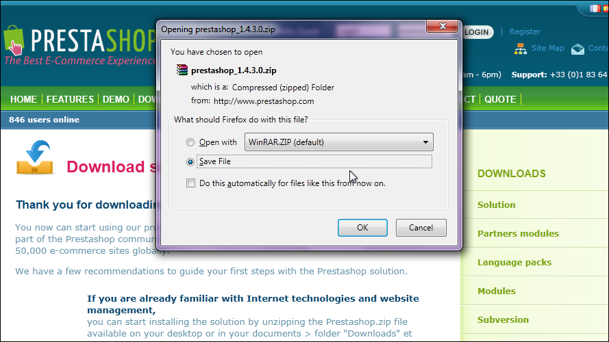 How to download and install PrestaShop - Kualo Limited