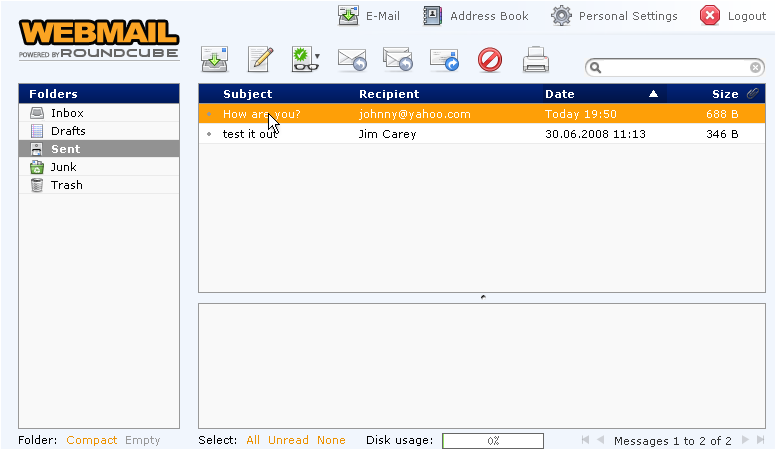 How to write an email message in RoundCube - Kualo Limited