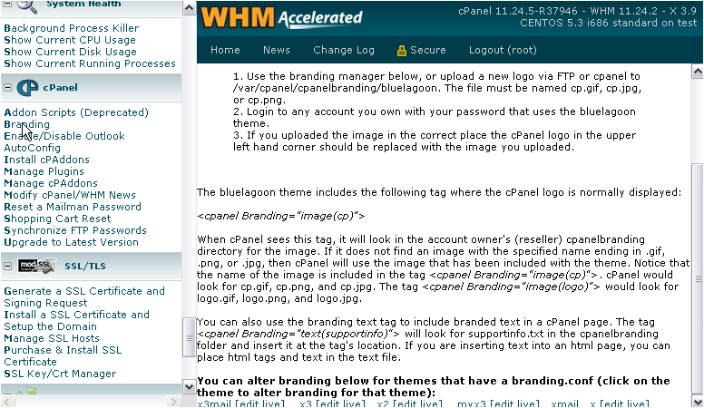 How to change cPanel's branding using WHM - Kualo Limited