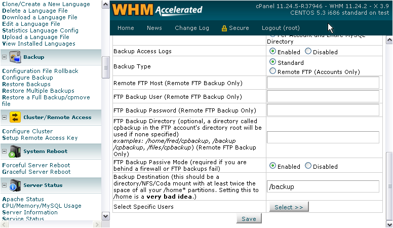 How to enable and configure automatic backups on your WHM server - Kualo Limited