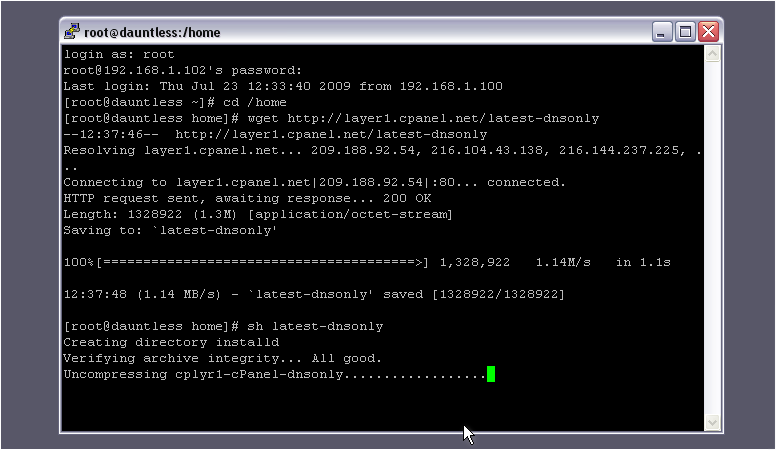 How to install the DNS ONLY version of WHM on a nameserver - Kualo Limited